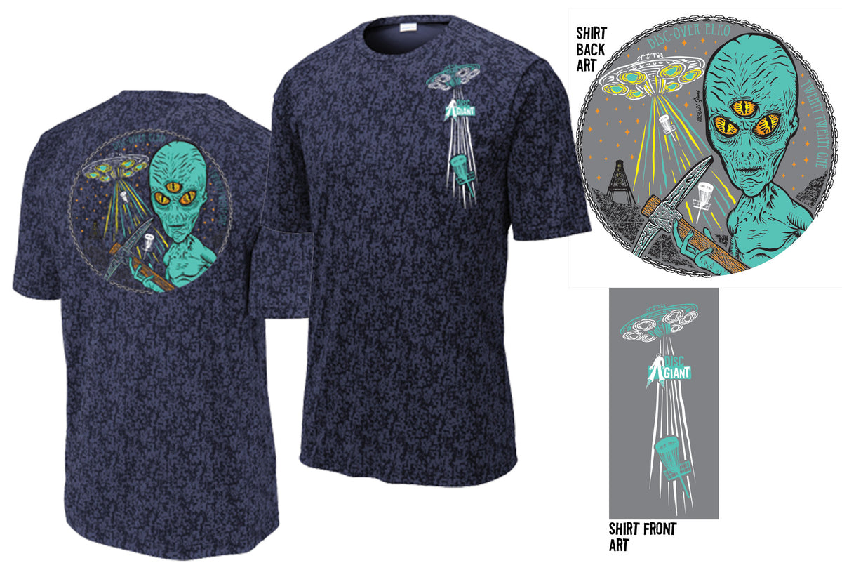 Alien DRI FIT SHORT SLEEVE - Digital Camo - DiscOver Elko – Disc Giant
